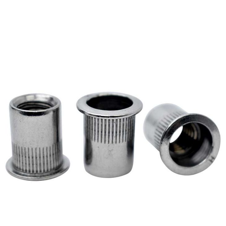 Tuerca Remachable Cilíndrica 3/8 con Cabeza, Inoxidable – Tkno Mex